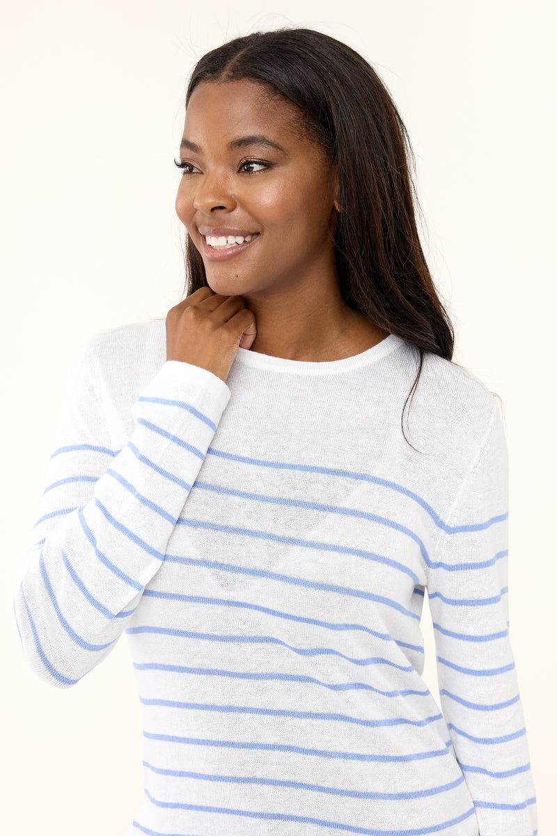 Brittany Sweater - Lavender Stripe – HIHO