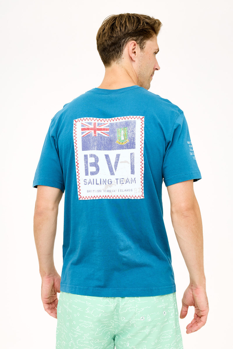 BVI Sailing Team Patch T-Shirt - Deep Sea – HIHO