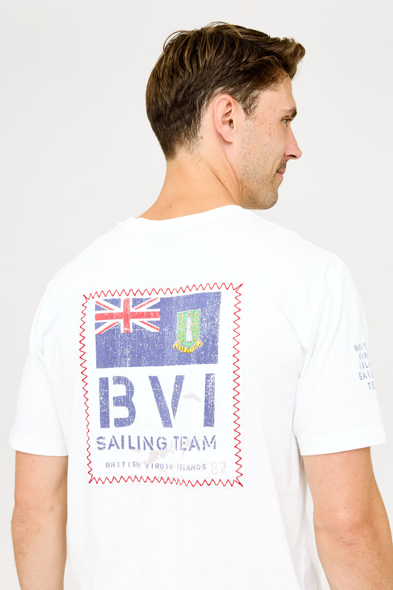 BVI Sailing Team Patch T-Shirt - White – HIHO
