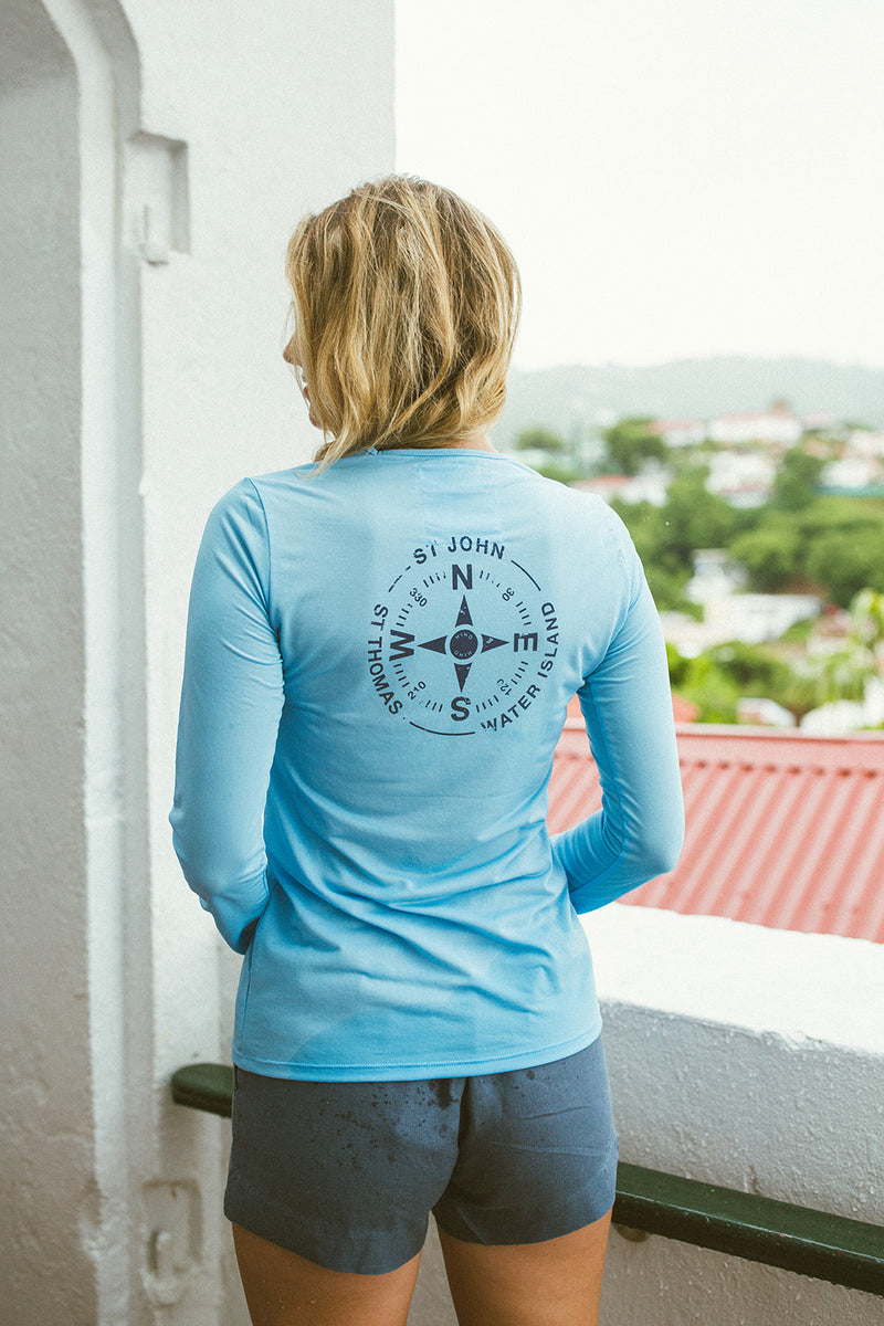 VI Compass UPF50 Top - Serenity Blue – HIHO