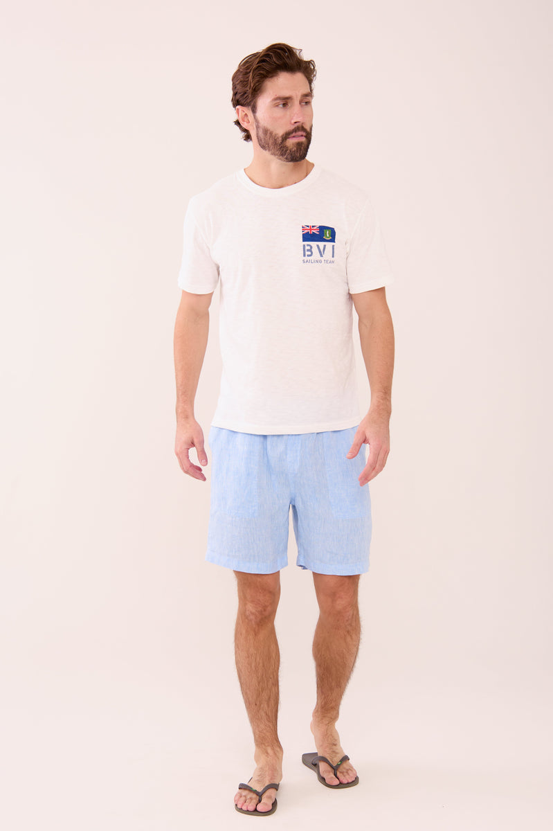 Easy Linen Short - Blue Chambray – HIHO