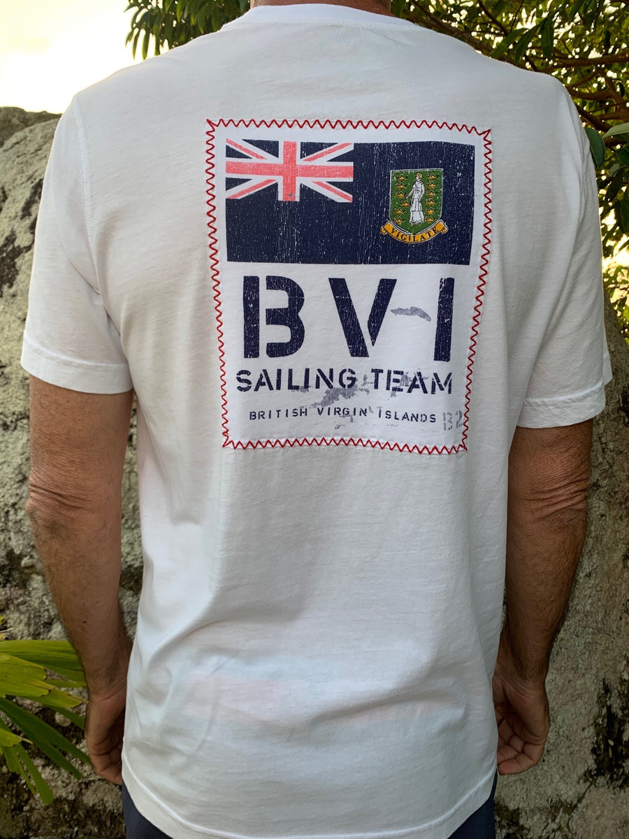 BVI Sailing Team Patch T-Shirt - White – HIHO
